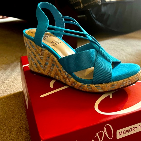 Impo | Shoes | Newimpo Memory Foam Twill Elasticcanvas Ocean Blue ...